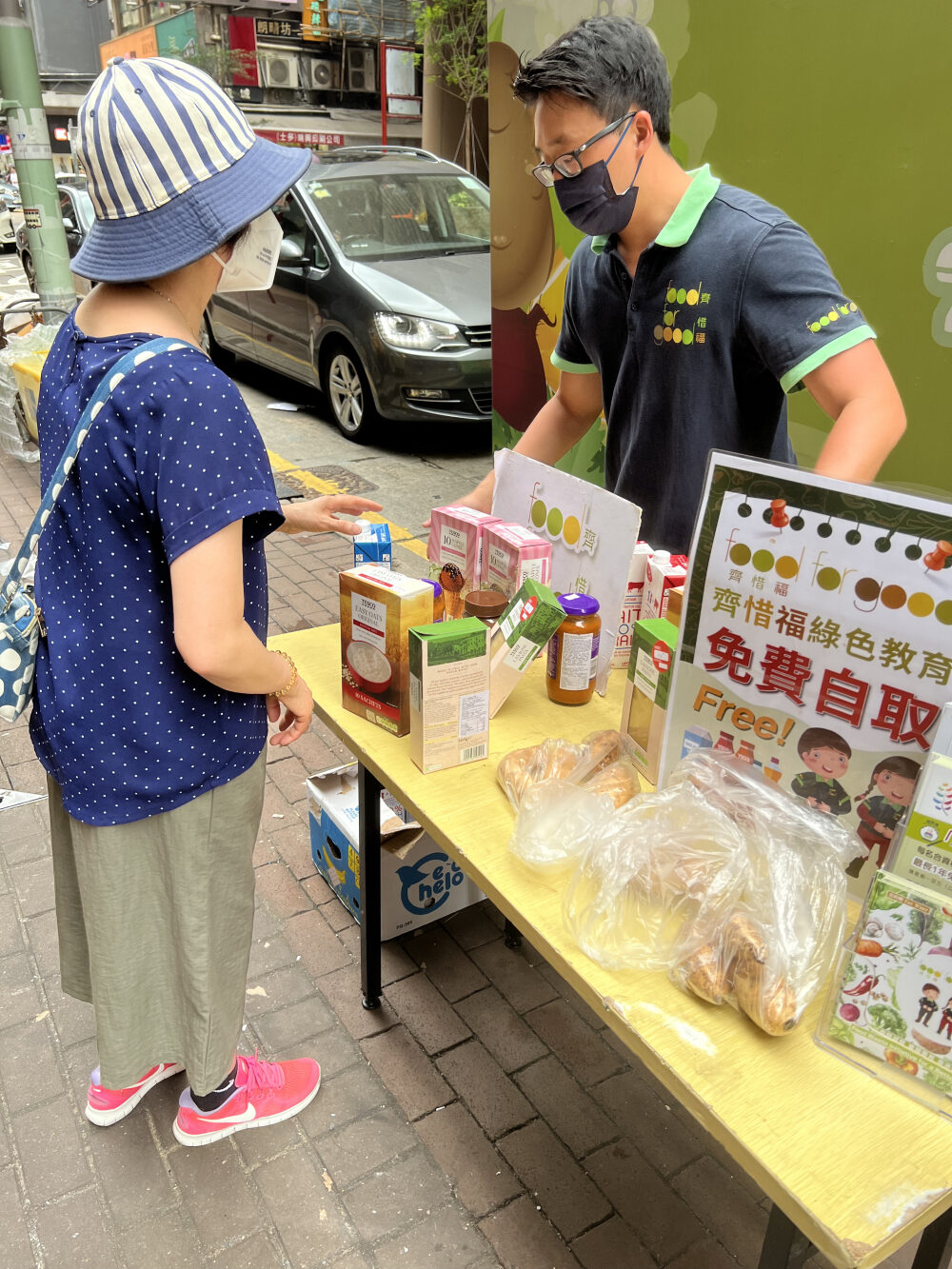 Distributed food to residents at Portland Street — Food for Good